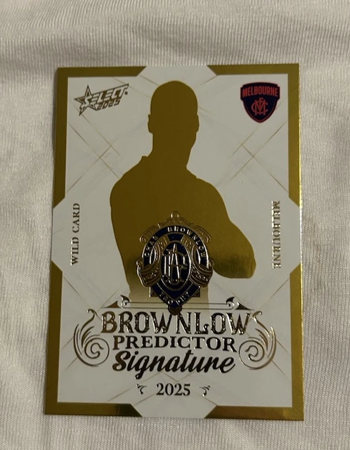 2025 AFL SELECT Brownlow Signature Predictor WILD Card Melbourne #108/ ...