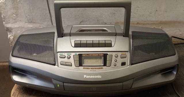 VINTAGE 1990S PANASONIC RX-DS19 Portable Ghetto Blaster Boombox CD Tape ...
