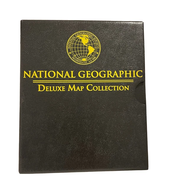 NATIONAL GEOGRAPHIC DELUXE Map Collection Box Set 30 Full Color Maps ...