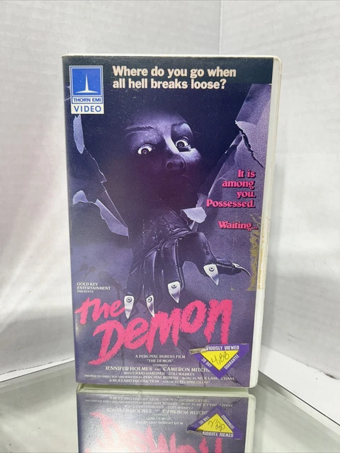 THE DEMON VHS Horror Thorn EMI Video White Clamshell 1981 Blockbuster ...