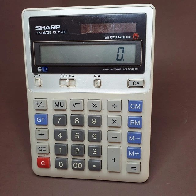 VINTAGE SHARP ELSI MATE EL-1128H CALCULATOR $10.00 - PicClick AU