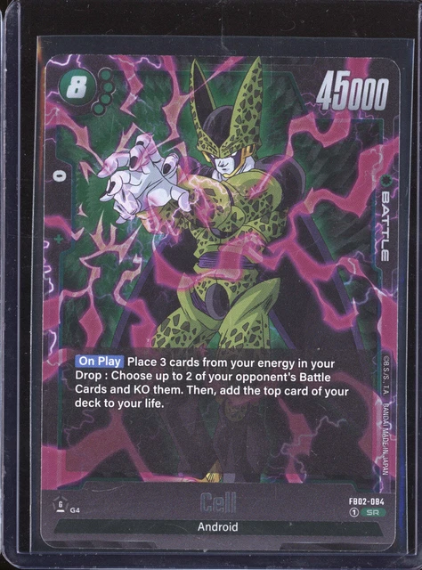 CELL 2024 DRAGON Ball Super Blazing Aura FB02-084 SR $20.00 - PicClick AU
