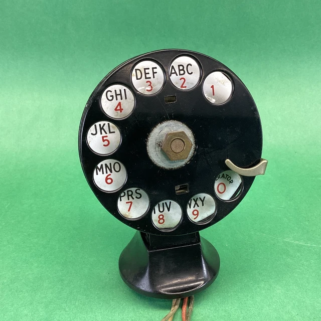 RARE VINTAGE WESTERN Electric Switchboard Rotary Dial With 43A Mount £ ...