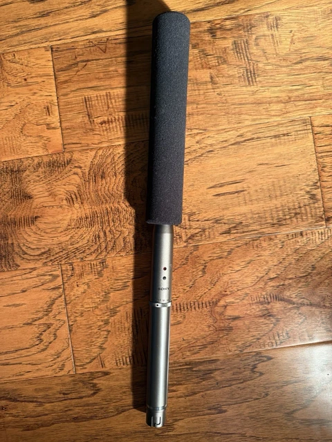 SONY C-74 VINTAGE Shotgun Condenser Microphone + Foam Cover + 12 Ft Mic ...