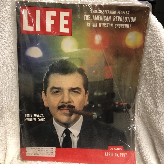 LIFE MAGAZINE, APRIL 15, 1957, Ernie Kovacs Photo Cover, Winston ...