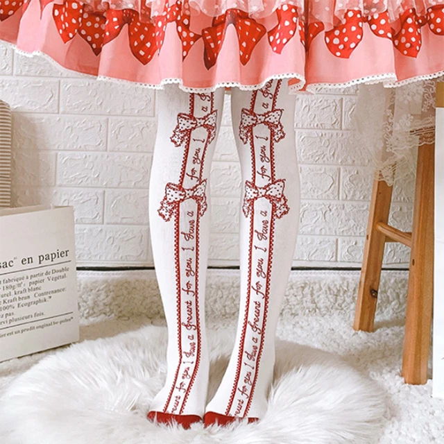 JAPANESE GIRLS STOCKINGS Overknee Thigh High Lolita Kawaii Preppy Long ...
