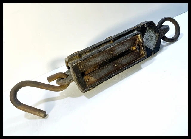 VINTAGE GIFFORD WOOD Co. Ice Scale Balance Tool 300 lb Antique Spring ...