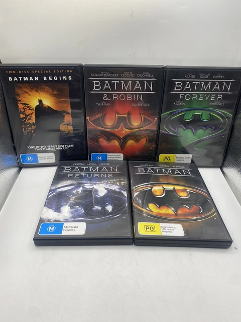 BATMAN MOVIE BUNDLE x5 DVD Returns Robin Forever PAL Region 4 $20.00 ...