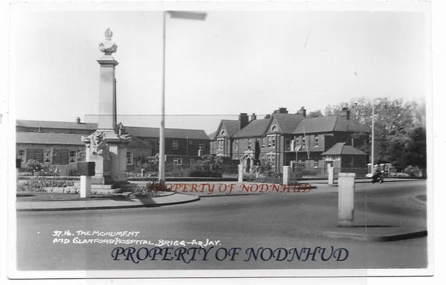 BRIGG LINCOLNSHIRE; THE MONUMENT/GLANFORD HOSPITAL/FORMER WORKHOUSE RP ...