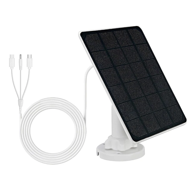 IP65 SOLAR PANEL for Ring Spotlight Camera Security Cam Battery Charger ...