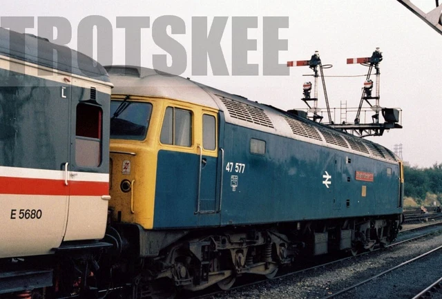 35MM COLOUR NEGATIVE BR British Rail Diesel Loco 47577 Class 47 c1985 £4.98 - PicClick UK