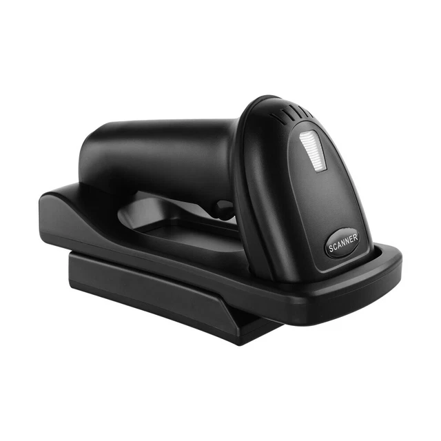 2D QR CODE Wireless Barcode Scanner W/ Folding Stand &USB Charging ...