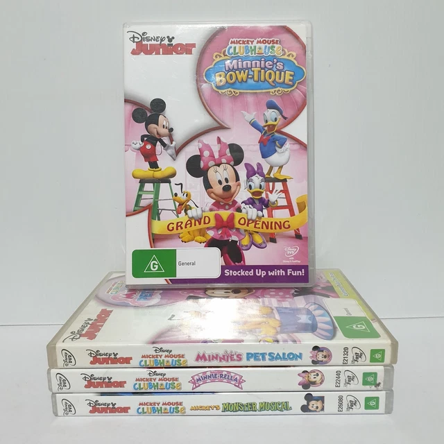 DISNEY JUNIOR MICKEY Mouse Clubhouse Minnie Dvd's X 4 VGC Free Postage ...