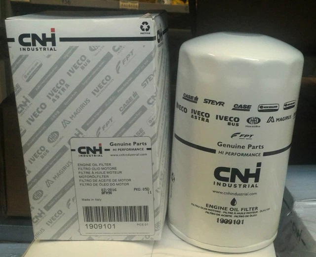 1909101 FILTRO OLIO MOTORE ORIGINALE TRATTORI FIAT x6 EUR 73,90 ...