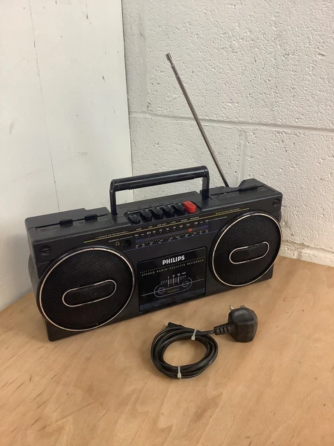 PHILIPS D8072/05 VINTAGE Stereo Radio Cassette Recorder Tape Player Am ...