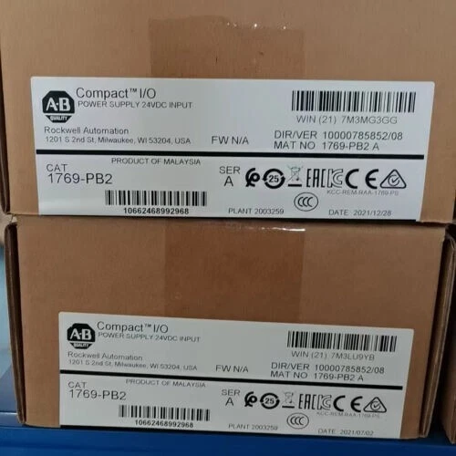 FACTORY SEALED ALLEN-BRADLEY 1769-PB2 CompactLogix DC 2A/0.8A Power ...