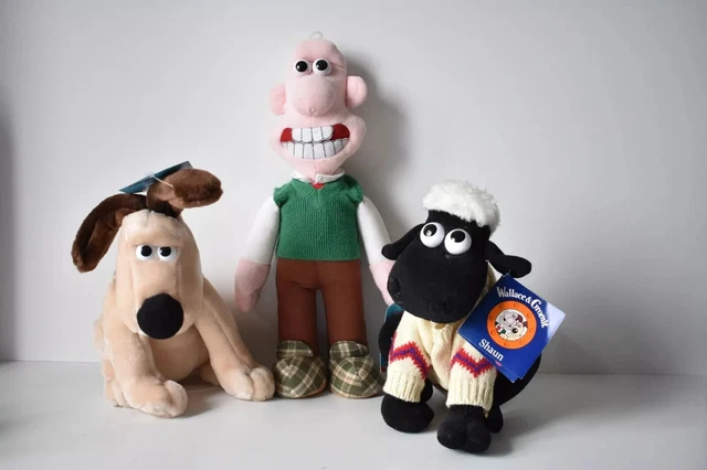 VINTAGE WALLACE AND Gromit Shaun The Sheep Wallace & Gromit Plush Soft ...