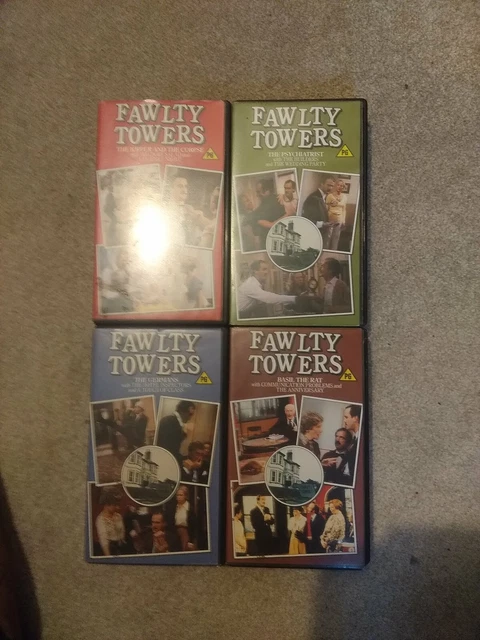 SET FAWLTY TOWERS VHS First release Issue BBC Imbossed Cases Editions videos £22.00 - PicClick UK