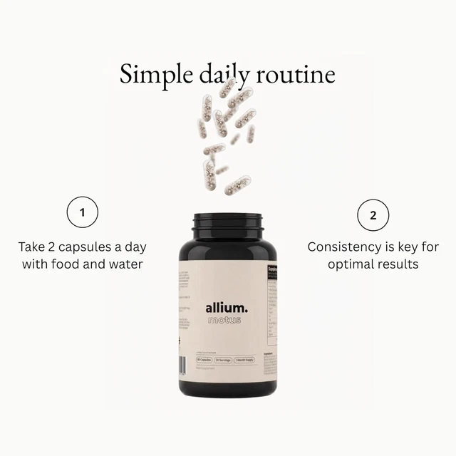 ALLIUM MOTUS JOINT Health & Mobility Supplement 100:1 Aged Black Garlic ...