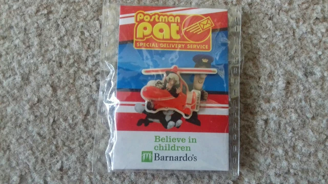 POSTMAN PAT HELICOPTER badge charity pin badge barnardos £3.99 ...