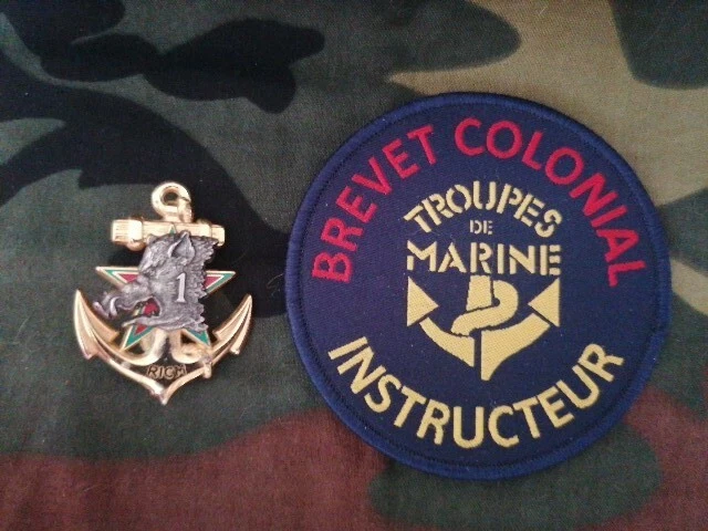 LOT RICM INSIGNE 1er Escadron et patch brevet Colonial EUR 13,49 - PicClick FR