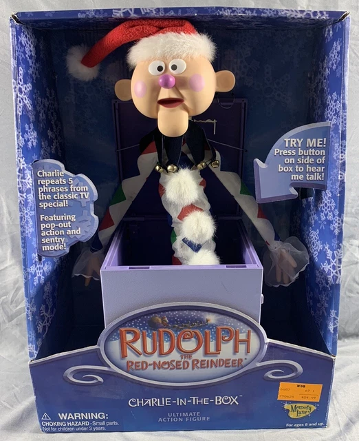 RARE NIB. 2003 Memory Lane Rudolph Red Nosed Reindeer Charlie-In-The ...
