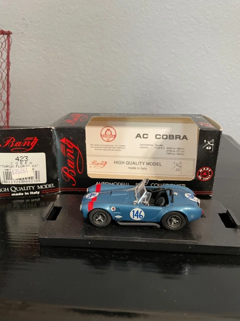 1:43 SCALE BANG AC Cobra 1964 Targa Florio Dan Gurney-Jerry Grant £28. ...