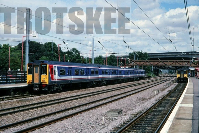 35MM SLIDE BR British Rail EMU Class 317 317308 Huntingdon 1995 Orig £4 ...
