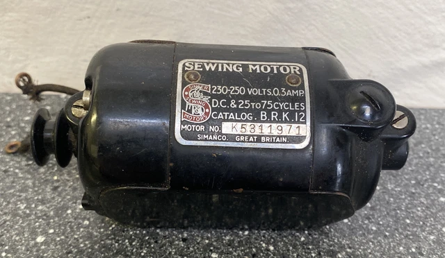 SINGER SEWING MACHINE Motor 230-250 Volts *Untested* See Description £9 ...