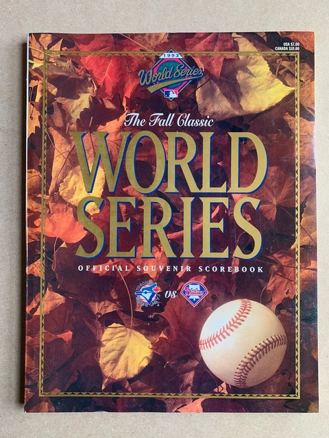 1993 WORLD SERIES Program MLB Toronto Blue Jays v Phillies Baseball EUR ...