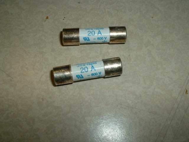 TWO SIBA ULTRA-RAPID 20 Amp Fuses from Germany, Ham Radio, DMM ...