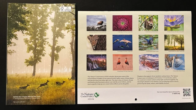 NATURE CONSERVANCY 2024 Wall Calendar And 2024 Planner Set EUR 4,60 ...