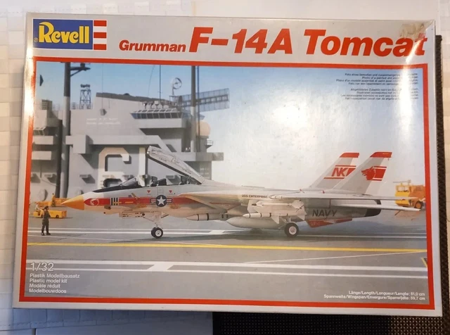 GRUMMAN F-14A TOMCAT in 1:32 REVELL MODEL KIT 4712 - OVP F-14 TOP GUN ...