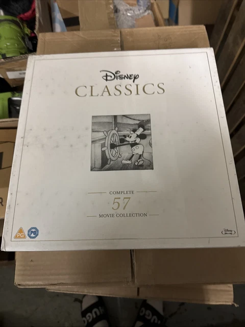 DISNEY COMPLETE CLASSIC Movie Collection Deluxe Box Set 57 Disc Blu-Ray ...