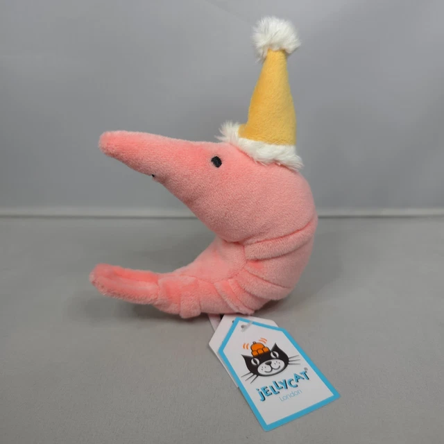 BNWT JELLYCAT - Celebration Crustacean Shrimp - Small Plush Soft Toy 6 ...