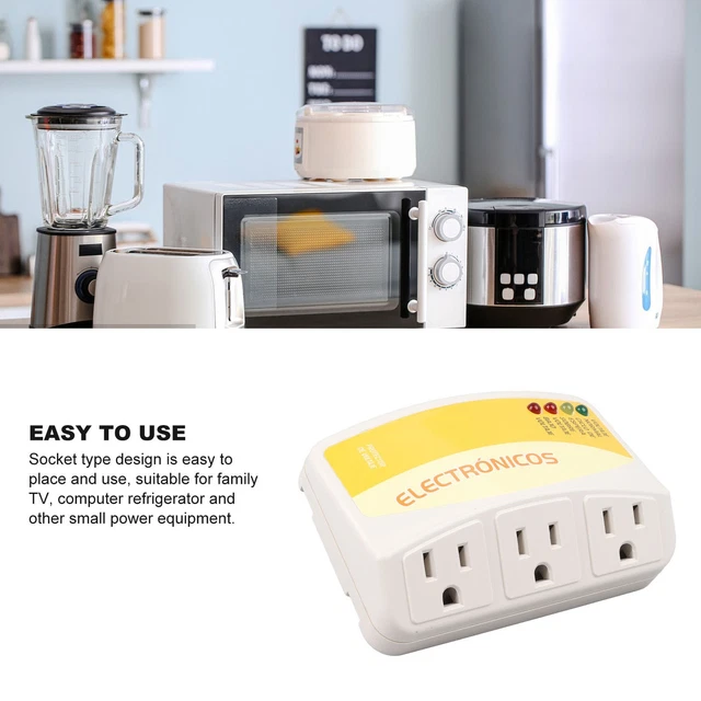 3 OUTLET POWER Strip Protector Overload Protection US Plug 120V CT $30. ...