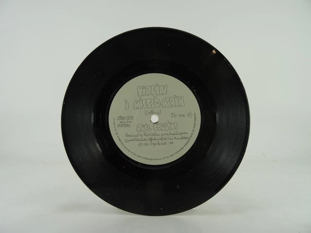PHIL COLLINS I MISSED AGAIN (71) 2 pistes 7 pouces simple manche papier ...