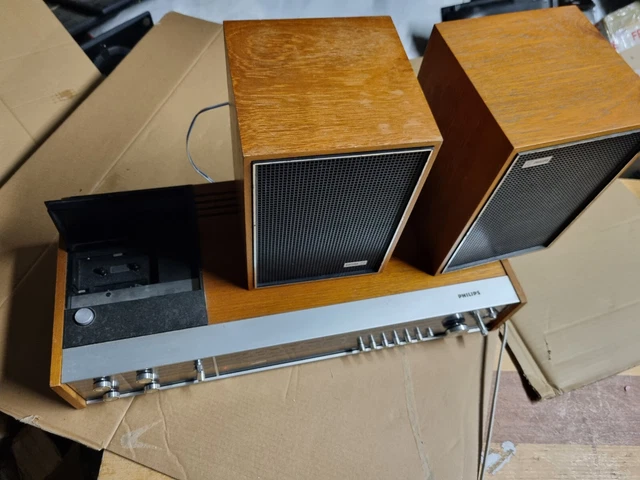 PHILIPS 22 RH 882/65 Stereo Audio System & Speakers (FAULTY) Vintage 1960s £50.00 - PicClick UK