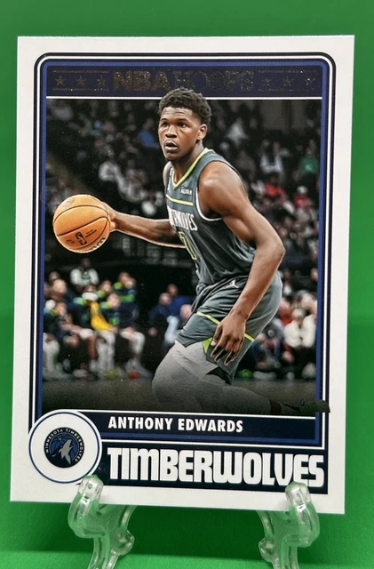 23-24 PANINI HOOPS Anthony Edwards #286 Minnesota Lupi di legno EUR 0 ...