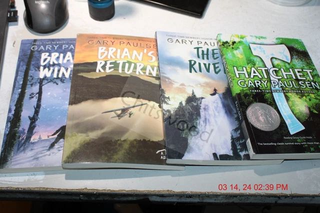 HATCHET BOOK SET, Gary Paulsen- Hatchet, Brian's Return, Winter and The ...