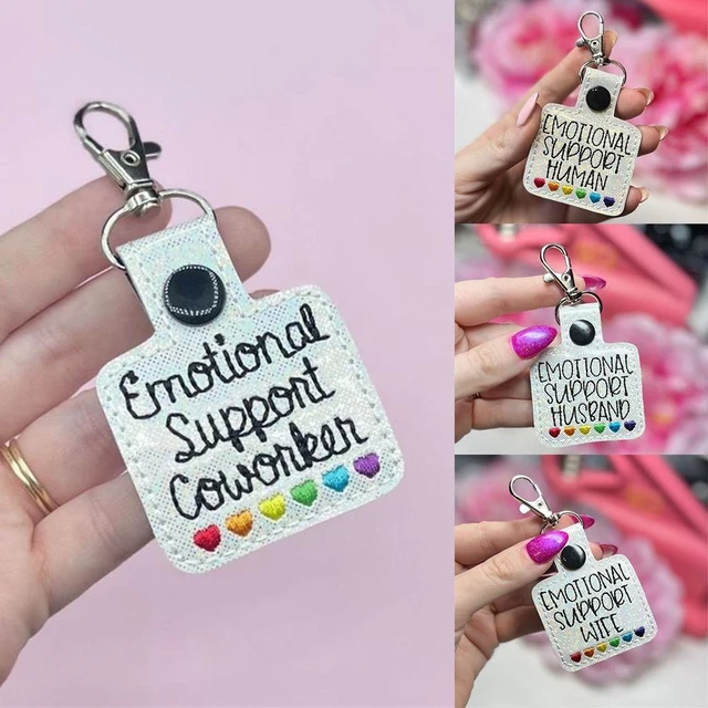 KEY RING SMALL Pendant Emotional Support Keychain Hand Bag Accessorie ...