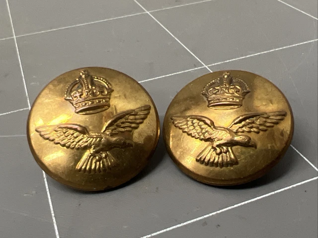 VINTAGE WW2 RAAF Royal Australian Air Force Raf Pilot Button Lot Of Two ...