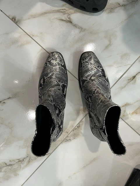 ALDO MEN SNAKE Print Boots Leather 9.5 £62.52 - PicClick UK