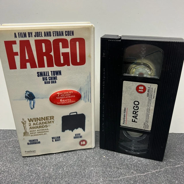 FARGO VHS PAL Winner 2 Academy Awards Polygram Frances McDormand £0.99 ...