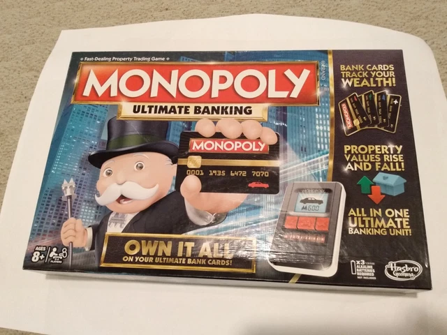 HASBRO MONOPOLY ULTIMATE Banking Board Game with Bank Cards £8.66 ...