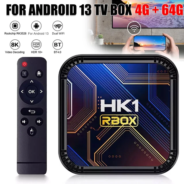 NEW SMART TV BOX for Android 13.0 5G WiFi 8K HD Quad Core Media Player ...