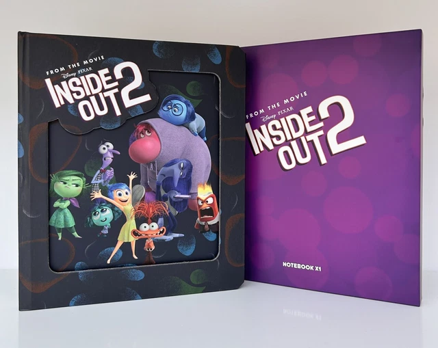 DISNEY PIXAR BESPOKE Inside Out 2 Notebook £12.00 - PicClick UK