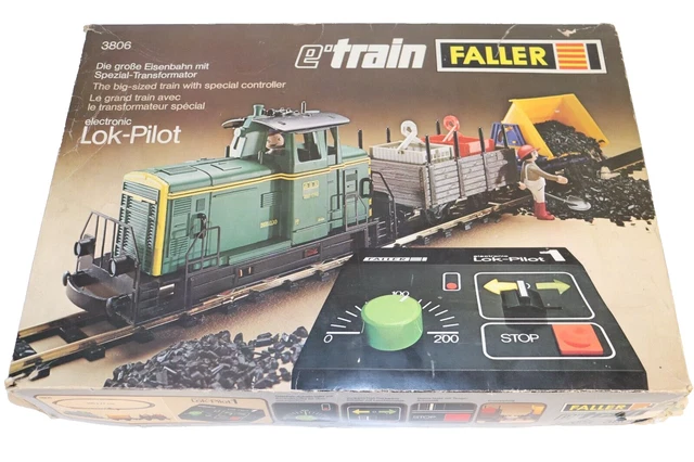 FALLER MODELLEISENBAHN E-TRAIN Set 3806 Dampflok Spur 0 - Messingleise ...