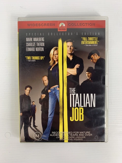 THE ITALIAN JOB DVD R4 Mark Wahlberg Charlize Theron Edward Norton $8. ...
