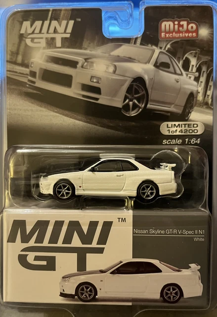 MINI GT MIJO Exclusive Nissan Skyline R34 GTR Top Secret Blue EUR 25,42 - PicClick DE
